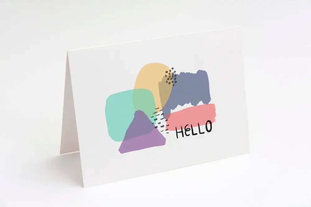Hello Card, Geometric Shapes – Siena Arts